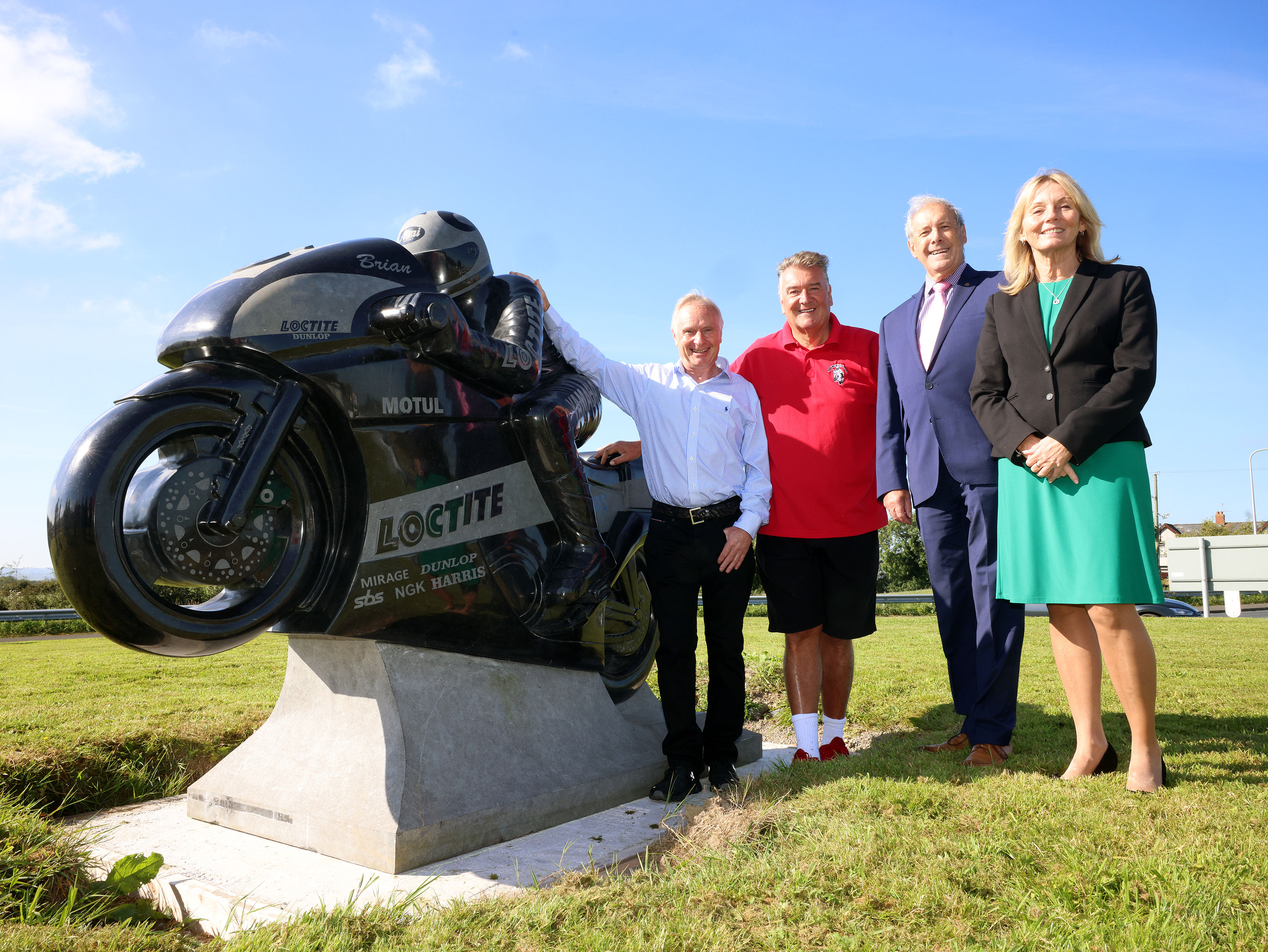 Granite sculpture installed at Temple in honour of the Temple 100 Road ...